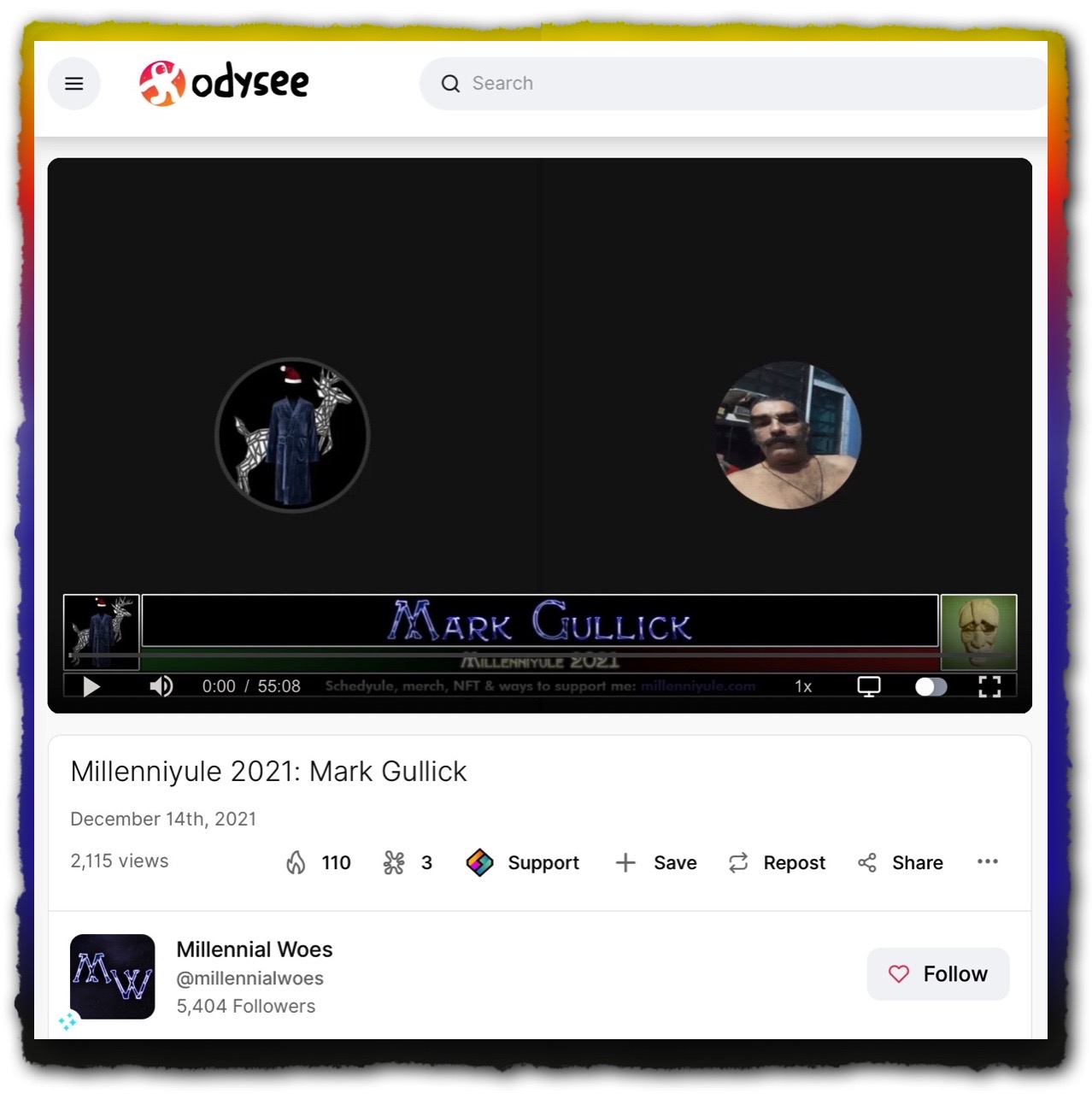 Millennial Woes – Millenniyule 2021 – 07 – Mark Gullick – Dec 14, 2021 ...